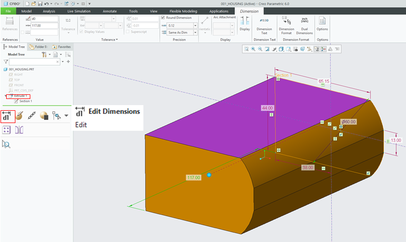CREO PARAMETRIC 6.0 – PART DESIGN_Extruded part – Computer Aided Design ...