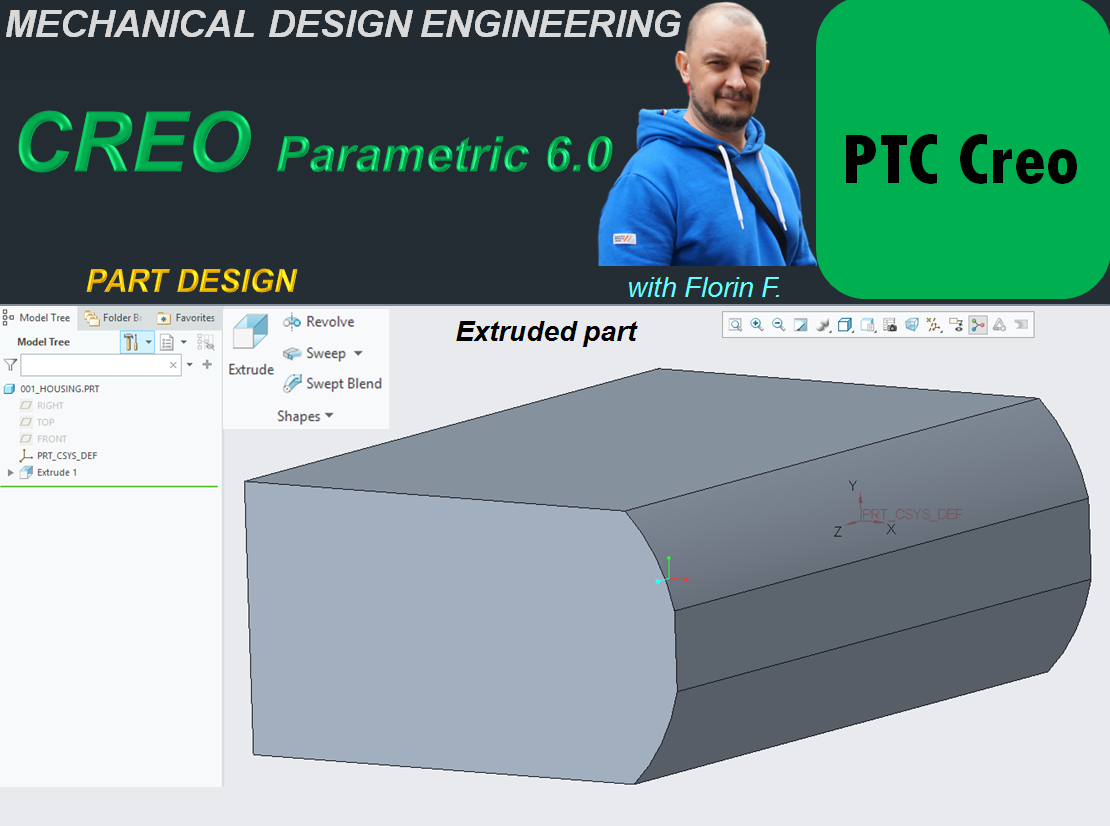 CREO PARAMETRIC 6.0 – PART DESIGN_Extruded part – Computer Aided Design ...