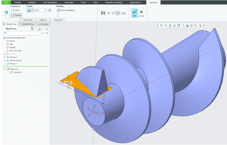 CREO PARAMETRIC 6.0 – PART DESIGN_Extrusion screw design – Computer ...