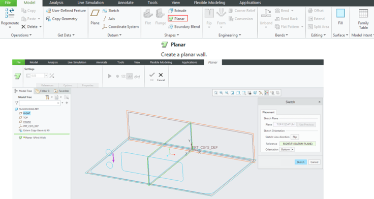 CREO PARAMETRIC 6.0 – SHEET METAL DESIGN_ Sheet metal housing design ...