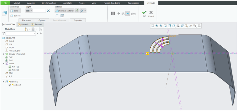 CREO PARAMETRIC 6.0 – SHEET METAL DESIGN_Sheet metal cover. – Computer ...