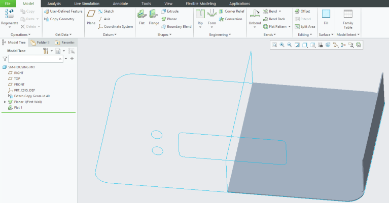 CREO PARAMETRIC 6.0 – SHEET METAL DESIGN_ Sheet metal housing design ...