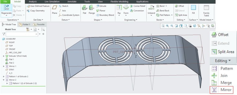 CREO PARAMETRIC 6.0 – SHEET METAL DESIGN_Sheet metal cover. – Computer ...