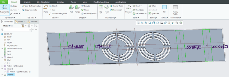 CREO PARAMETRIC 6.0 – SHEET METAL DESIGN_Sheet metal cover. – Computer ...