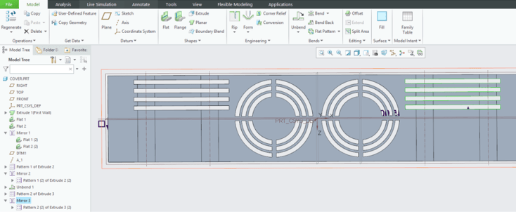 CREO PARAMETRIC 6.0 – SHEET METAL DESIGN_Sheet metal cover. – Computer ...