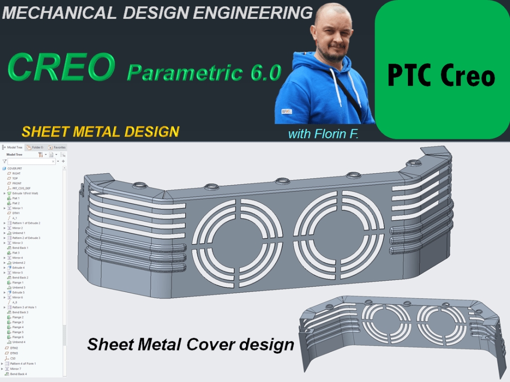 CREO PARAMETRIC 6.0 – SHEET METAL DESIGN_Sheet metal cover. – Computer ...