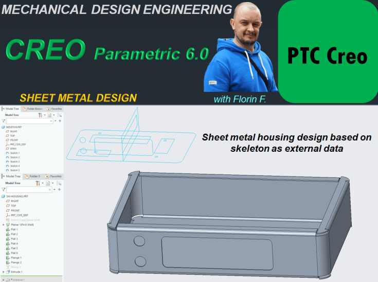CREO PARAMETRIC 6.0 – SHEET METAL DESIGN_ Sheet metal housing design ...