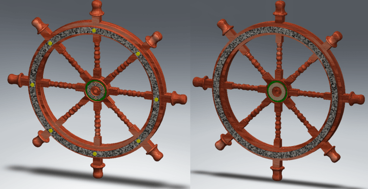 SOLIDWORKS – Pirate Ship Wheel Design – Computer Aided Design & The 118 ...