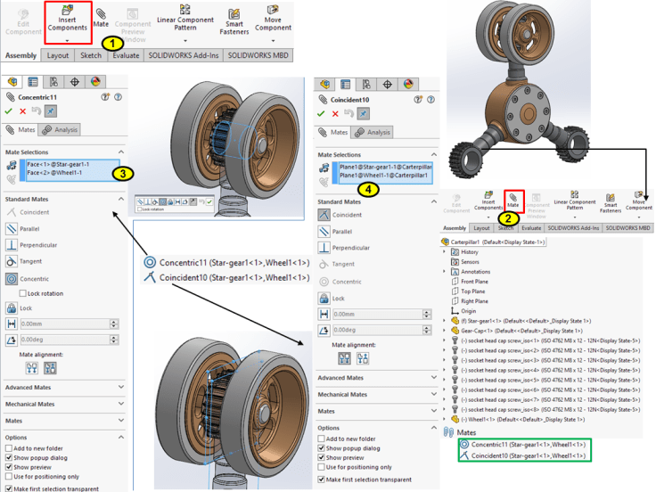 SOLIDWORKS – Bug Rover _ Part 4 – Assembly Design – Computer Aided ...