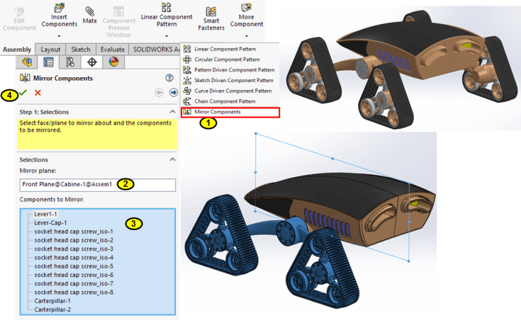 SOLIDWORKS – Bug Rover _ Part 4 – Assembly Design – Computer Aided ...